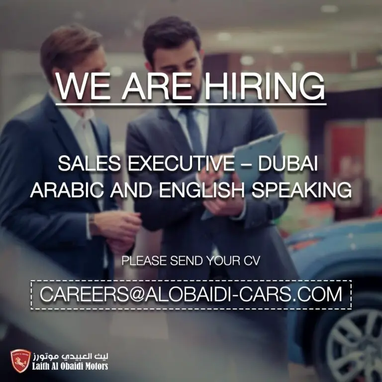 Hiring Sales Executive Dubai UAE | Gulf Career Hunt