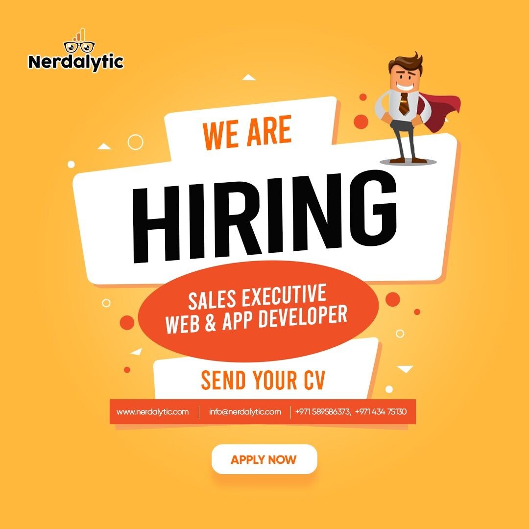 Sales Executive and Web and App Developer Dubai UAE | Gulf Career Hunt