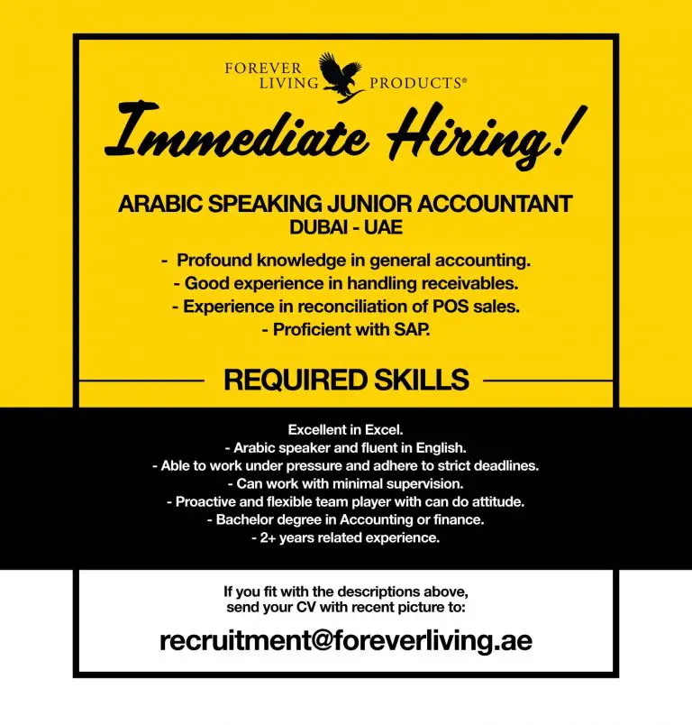 Junior Accountant Dubai UAE - Gulf Career Hunt