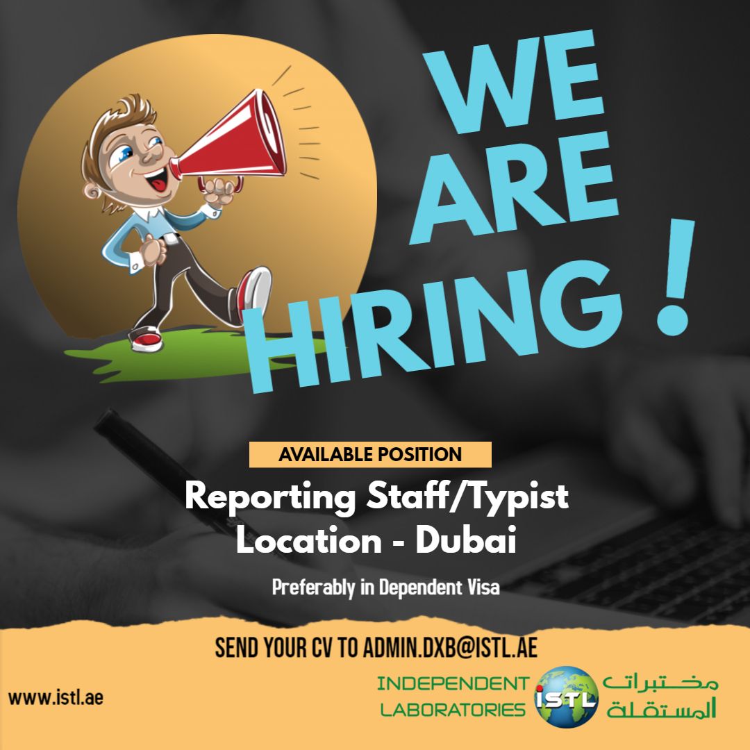 Typist Dubai UAE | Gulf Career Hunt