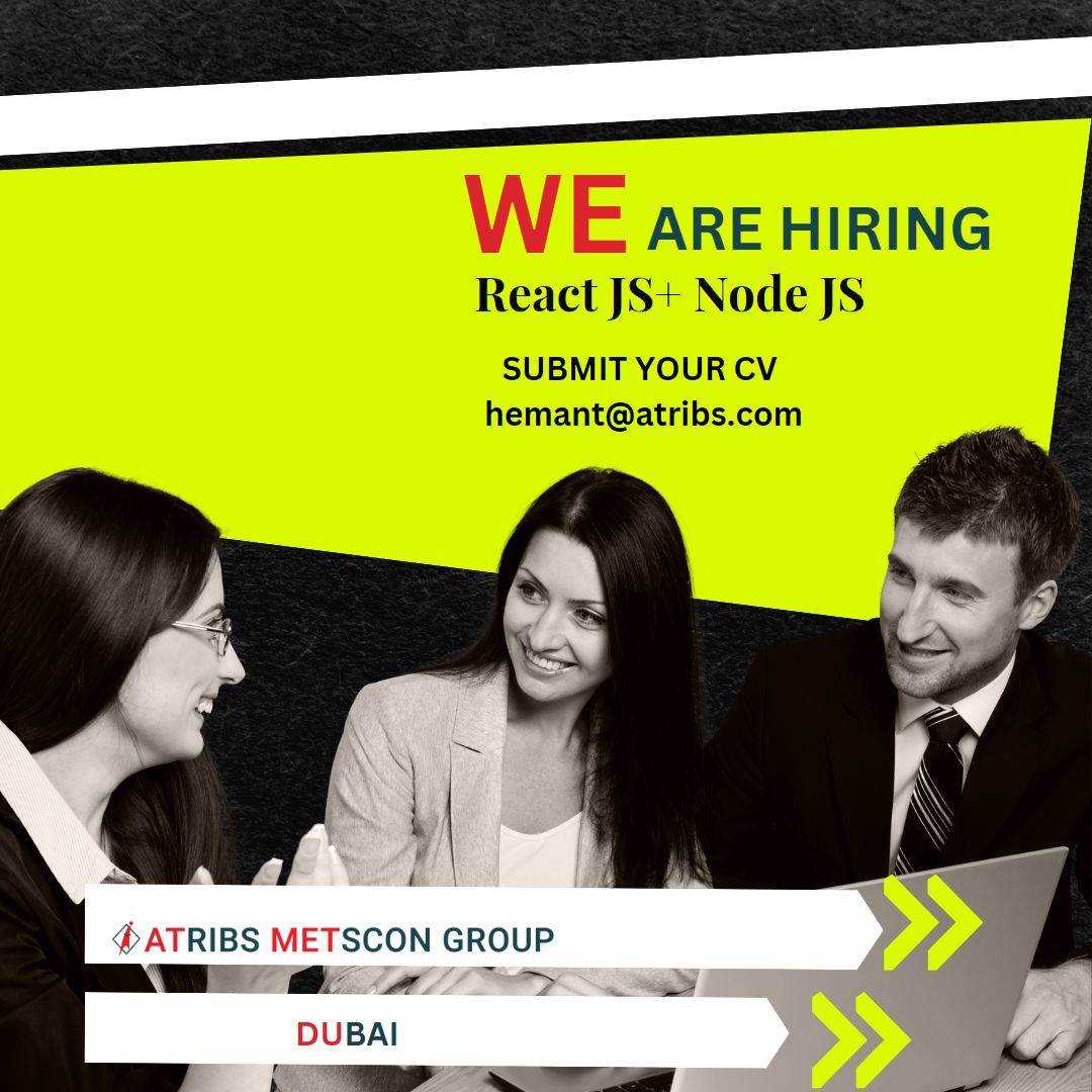 React JS and Node JS Developer Dubai UAE | Gulf Career Hunt React JS and Node JS Developer Dubai UAE | Gulf Career Hunt