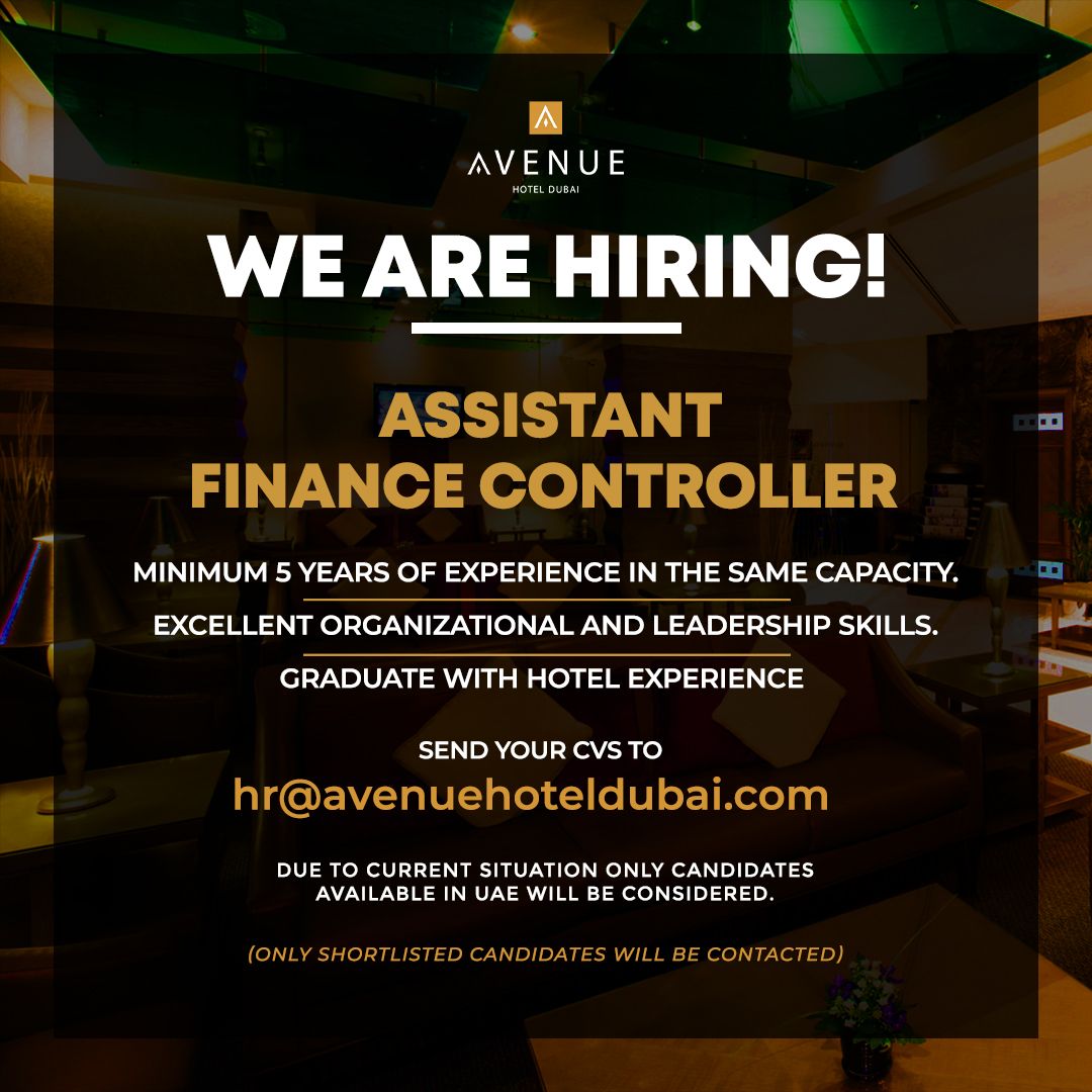Assistant Finance Controller Dubai UAE - Gulf Career Hunt
