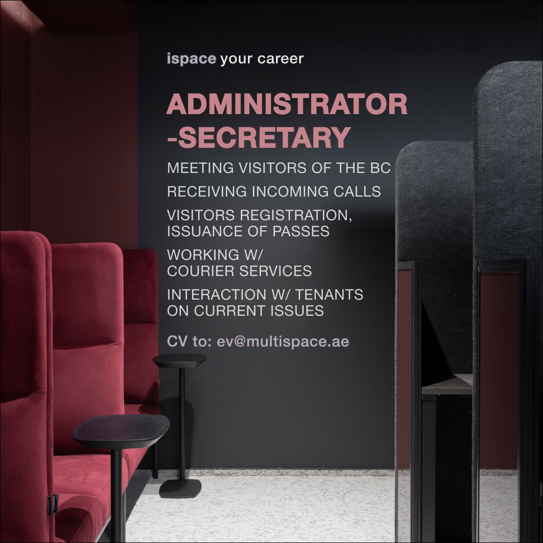 Administrator/Secretary Dubai UAE | Gulf Career Hunt