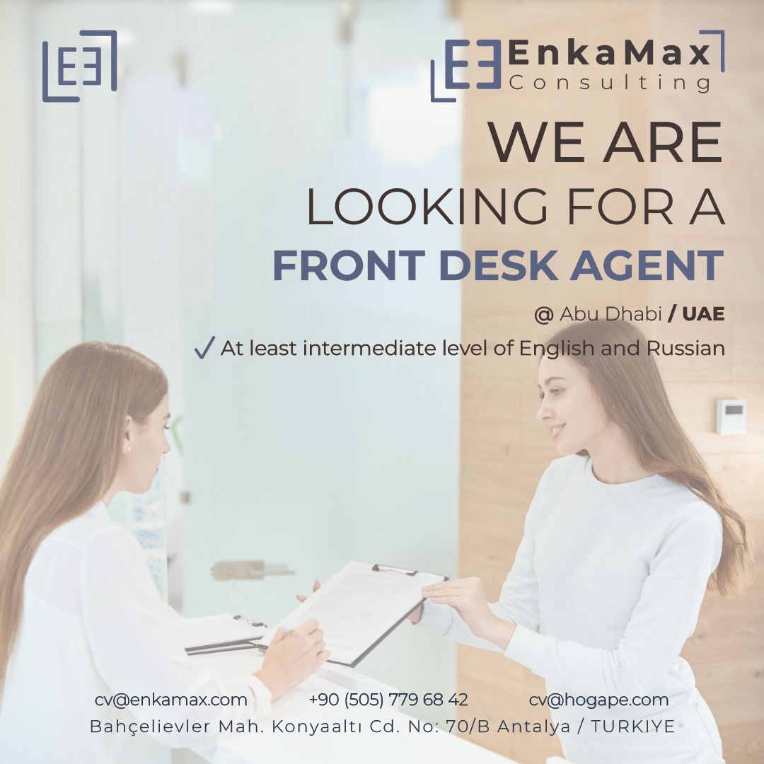 Front Desk Agent Abu Dhabi UAE - Gulf Career Hunt