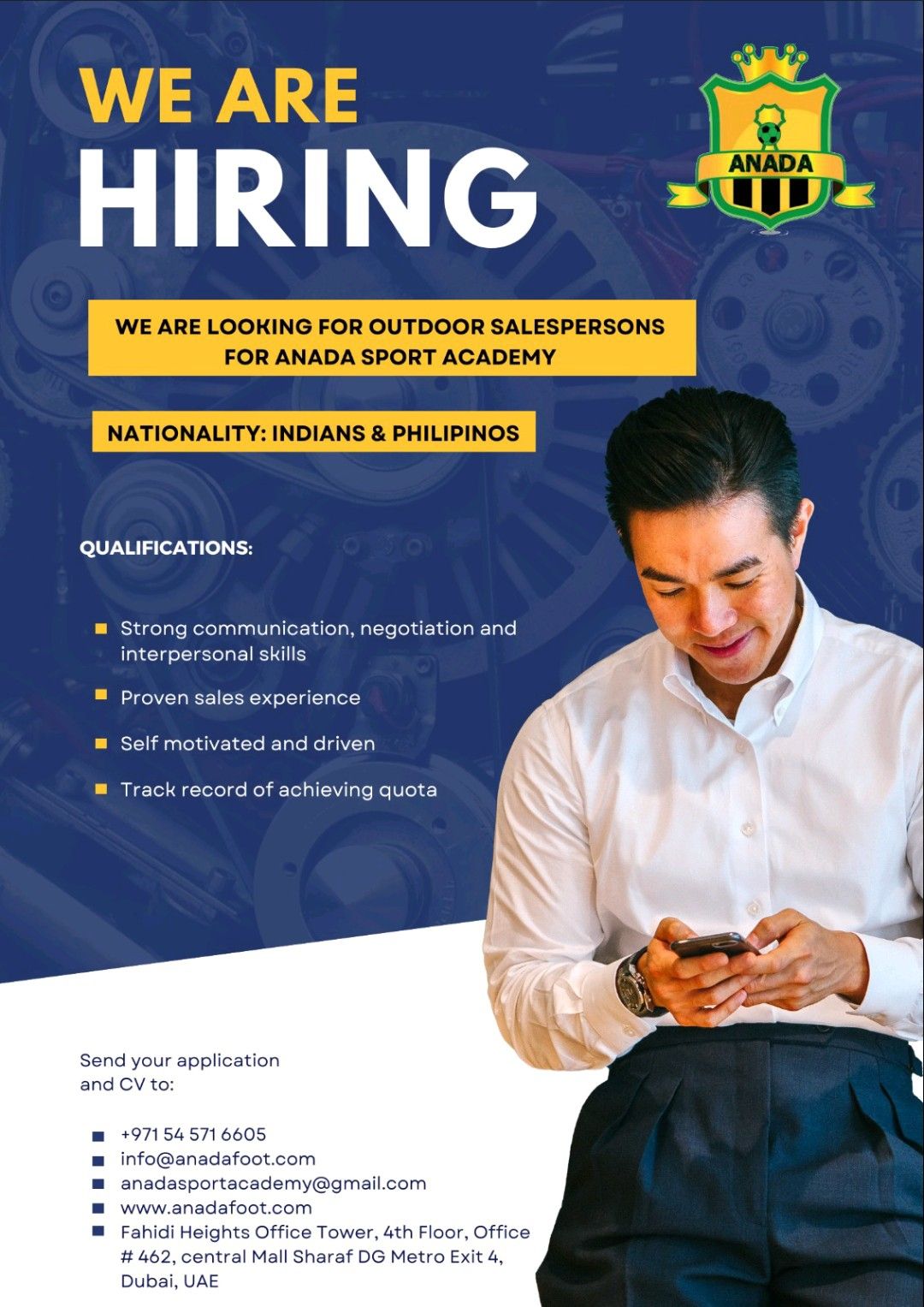 Salespersons Dubai UAE | Gulf Career Hunt