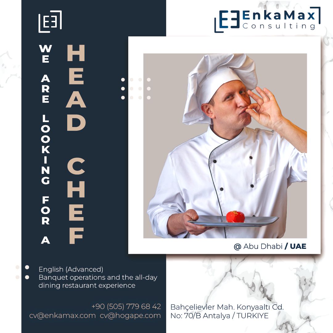 Head Chef Dubai UAE | Gulf Career Hunt