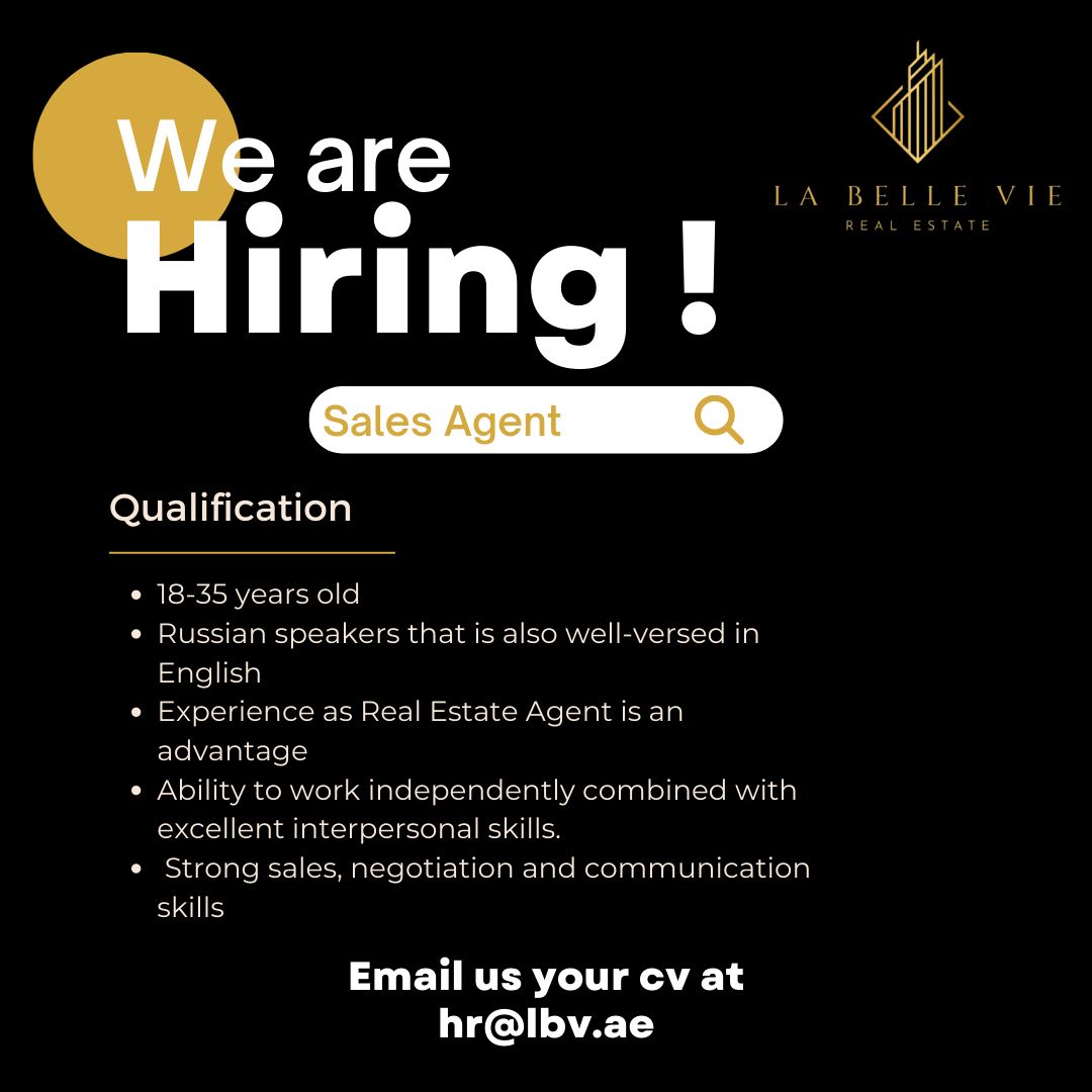 Sales Agents Dubai UAE - Gulf Career Hunt