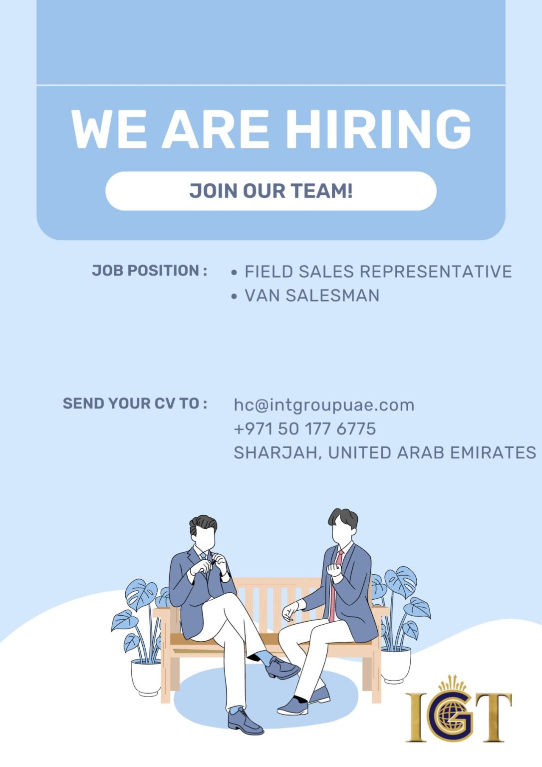 Field Sales Executive and VAN Salesman Dubai UAE | Gulf Career Hunt