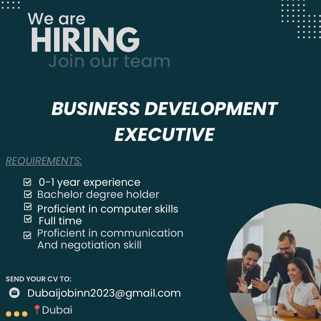 Buisiness Development Executive Dubai UAE | Gulf Career Hunt
