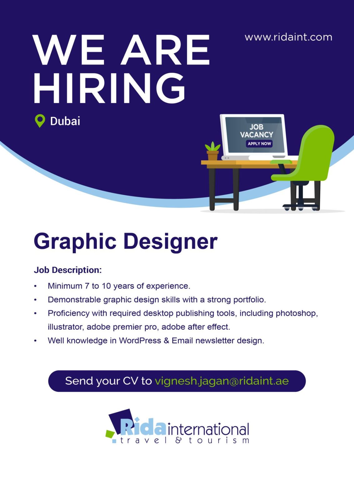 Graphic Designer Dubai UAE | Gulf Career Hunt