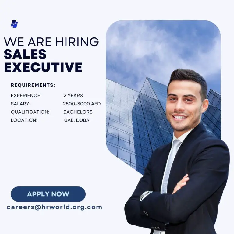 Sales Officer Dubai UAE | Gulf Career Hunt