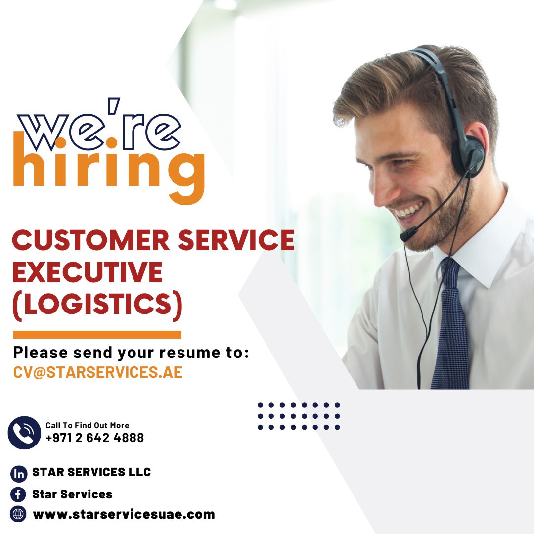 Customer Service Executive 25x Dubai UAE | Gulf Career Hunt