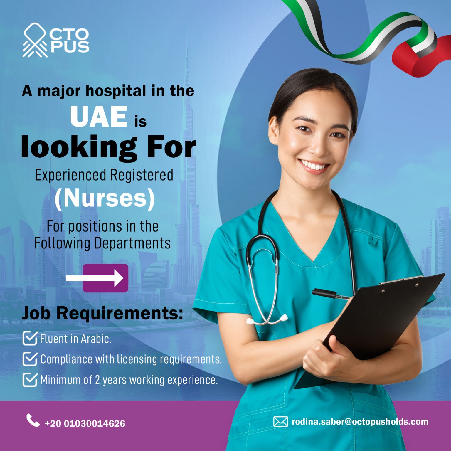 Registered Nurses Dubai UAE | Gulf Career Hunt