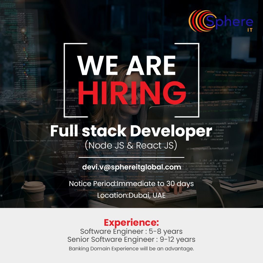 Full stack Developer Dubai UAE | Gulf Career Hunt